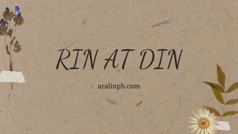 Pagkakaiba ng rin at din - Aralin Philippines