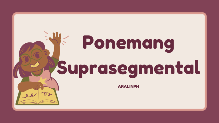 Ponemang Suprasegmental - Aralin Philippines
