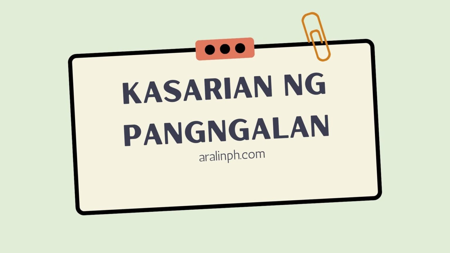 Kasarian ng Pangngalan - Aralin Philippines