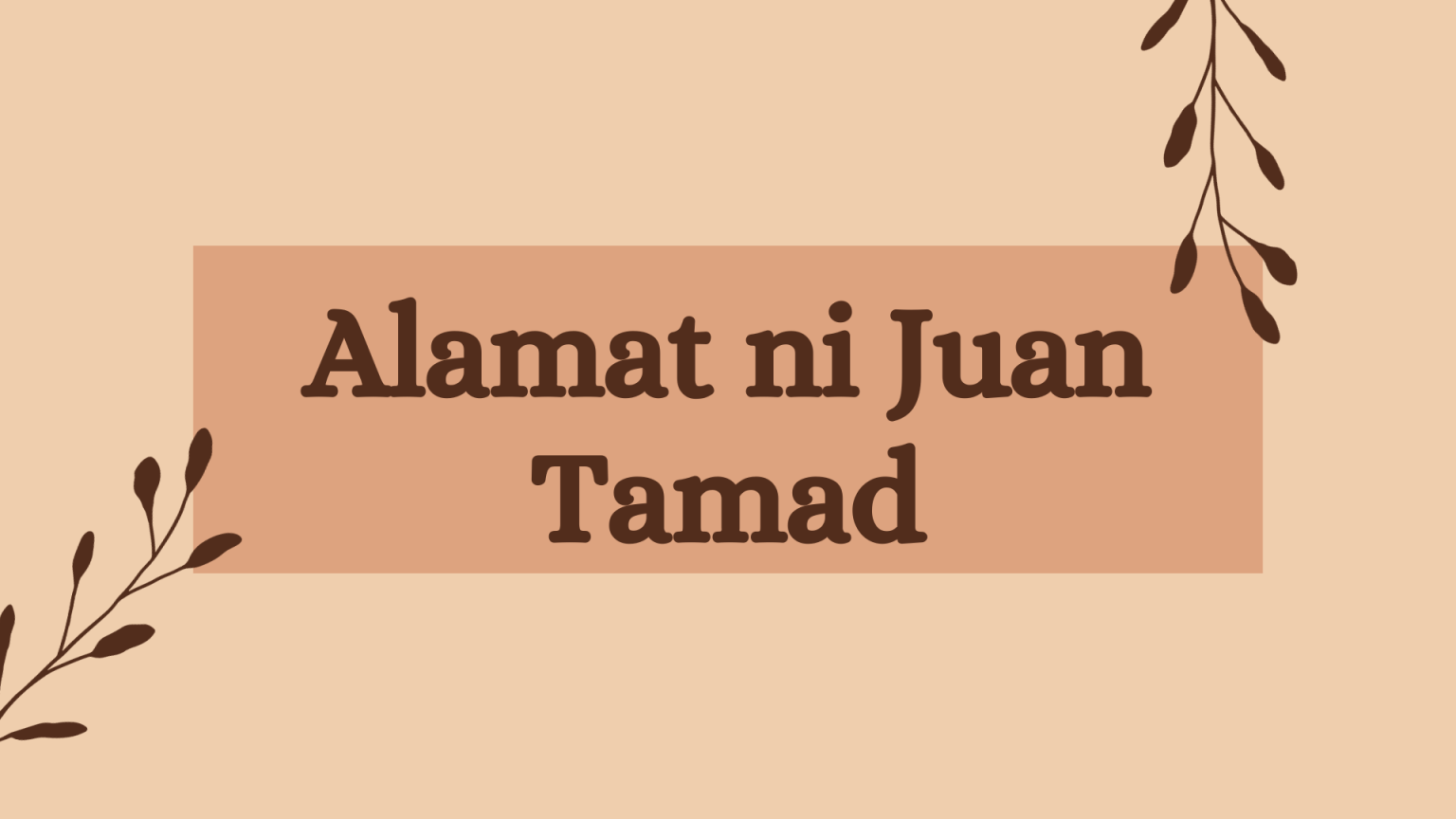 Alamat ni Juan Tamad (Buod) - Aralin Philippines