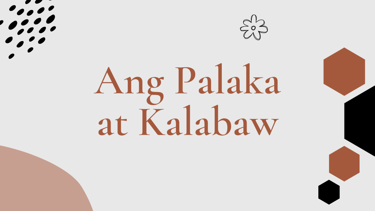 Ang Palaka at Kalabaw - Aralin Philippines