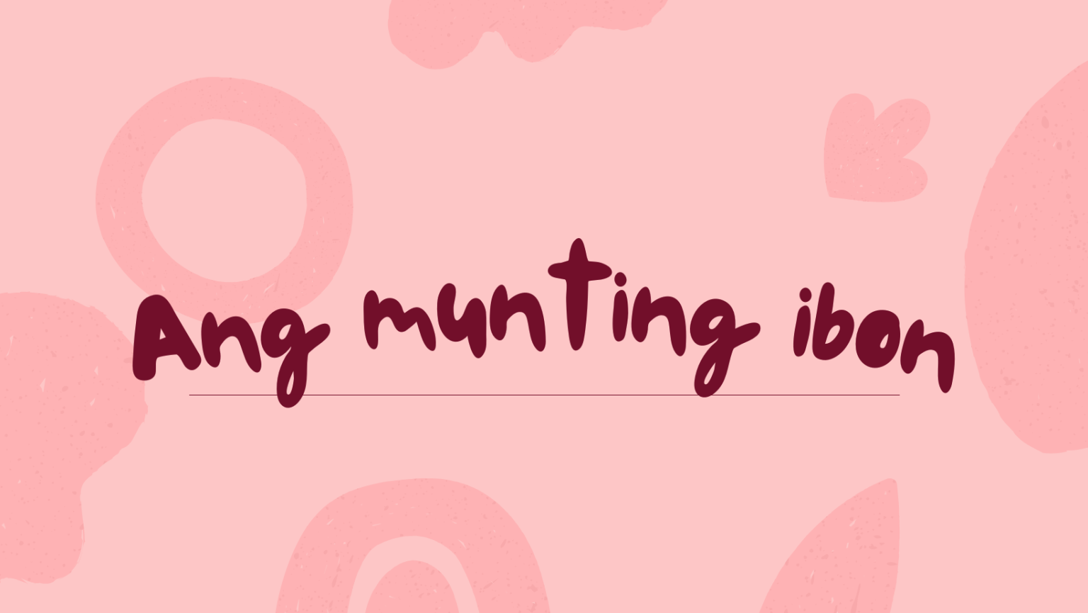 Ang munting ibon - Aralin Philippines